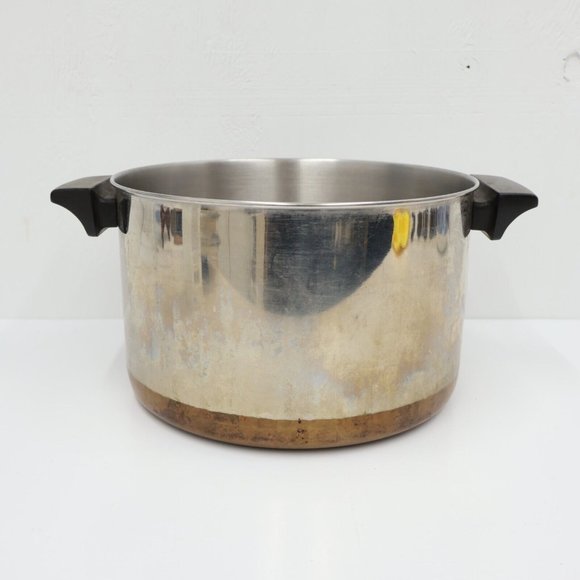 Revere | Kitchen | Vintage Revere Ware 81 6 Qt Stock Pot Copper Bottom ...